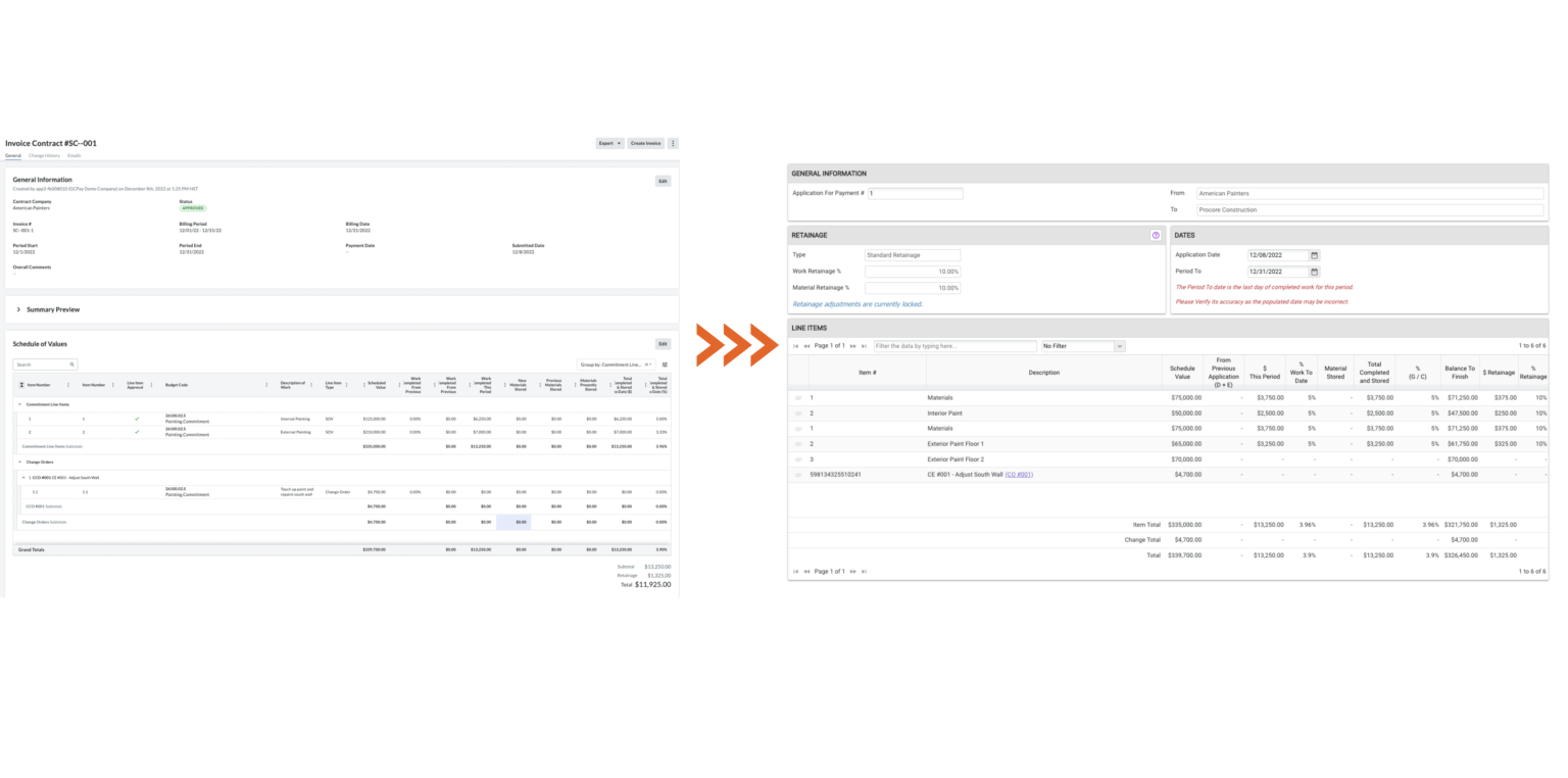 GCPay Payment Application Benefits for Procore Users